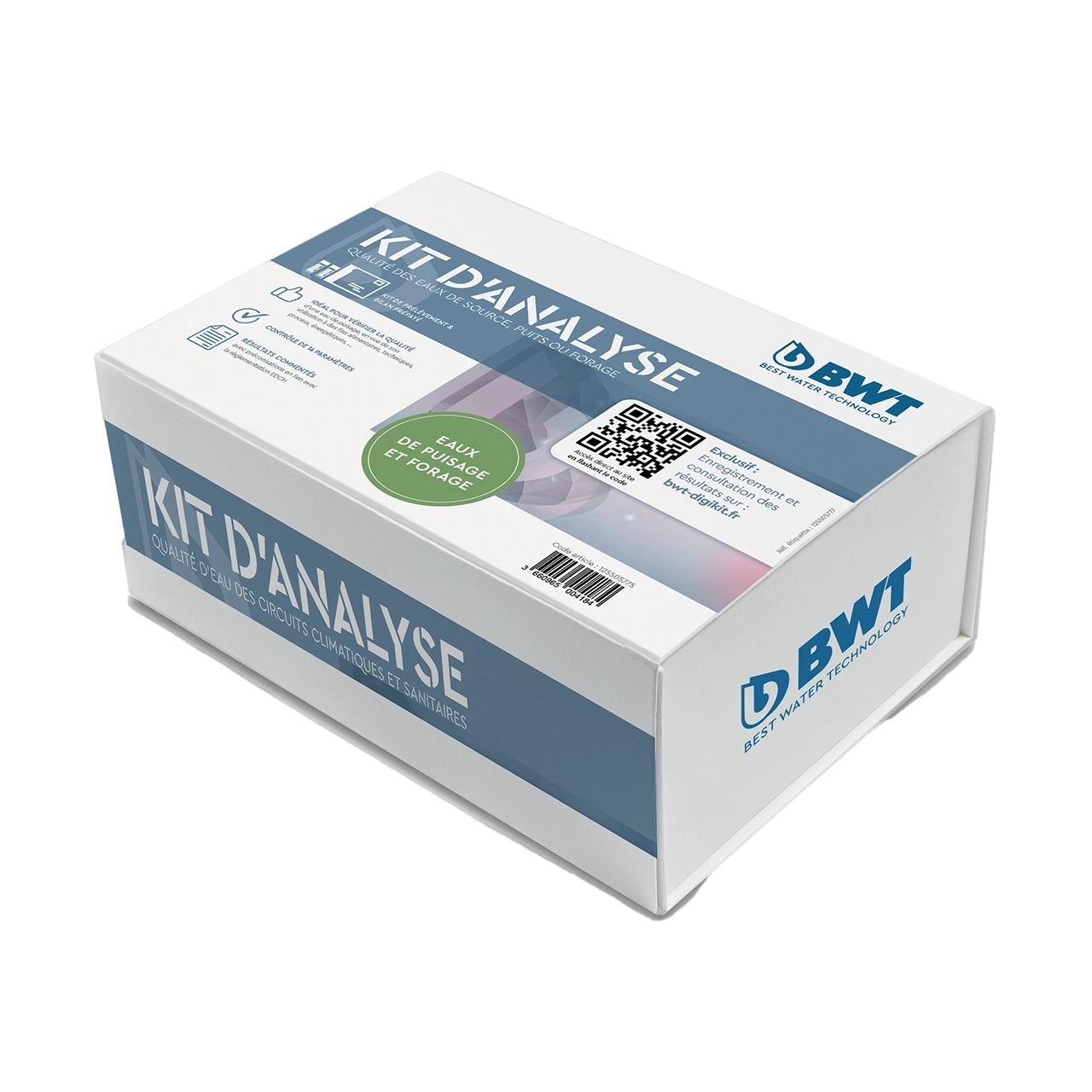 BWT Kit d'Analyse Eaux de puisage et forage SoluTECH